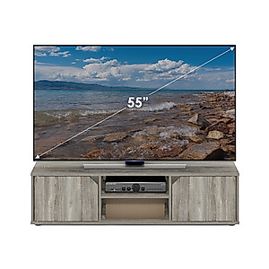 Furinno Classic Stand for TV up to 55 Inch, French Oak