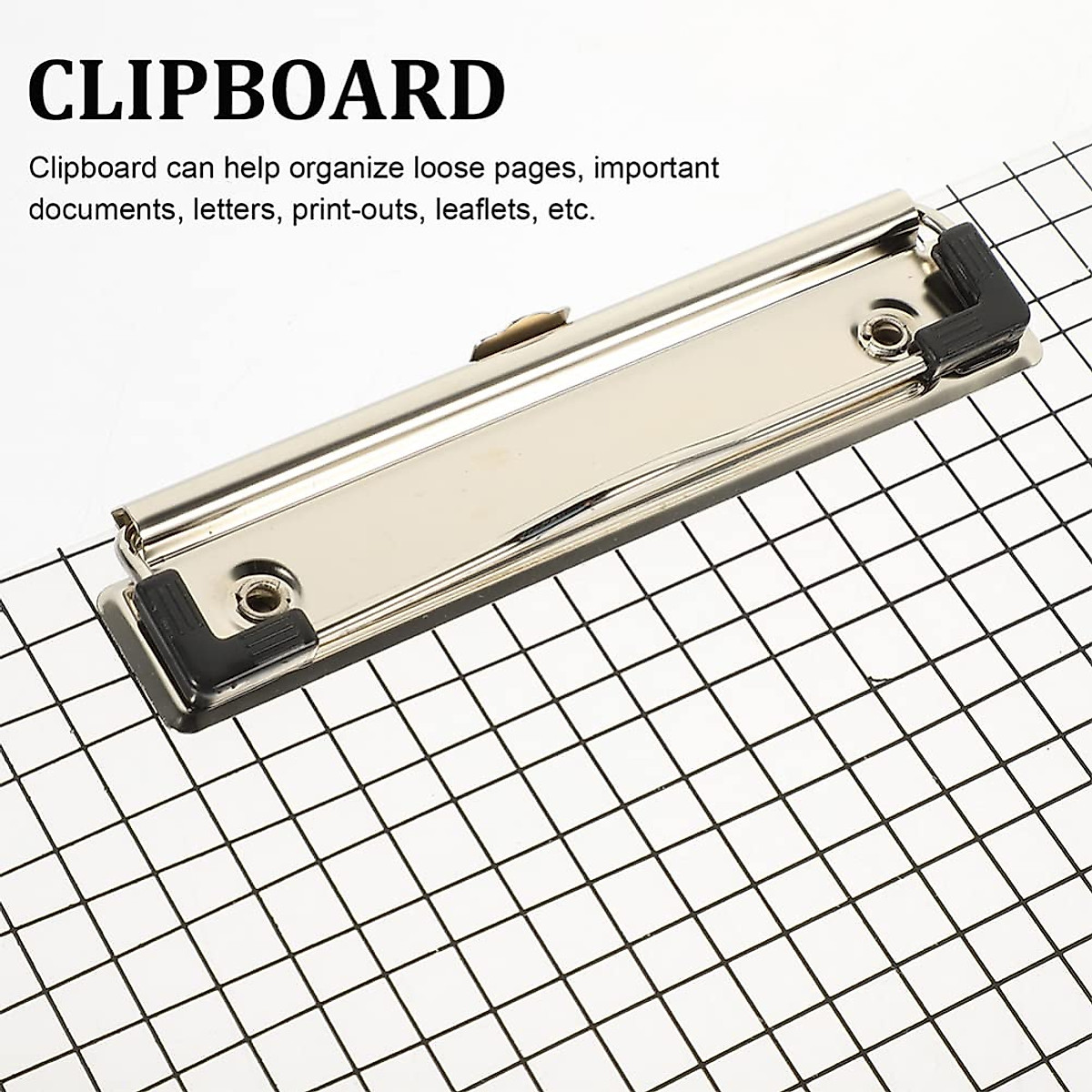 VOSAREA 2pcs Transparent Board Clip Document clipboard Office Supplies folders clipboard Standard Clip Sketch clipboard Clip hardboard Pocket Folder exam Paper Clips Acrylic Thin a4
