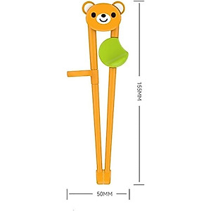 4Pcs Cartoon Panda Animal Chopsticks Practice Helper, Reusable Eating Training Tools, Chopstick and Cutlery Rests Cute Tableware Learn Tools Kitchen Utensils and Gadgets Multicolour