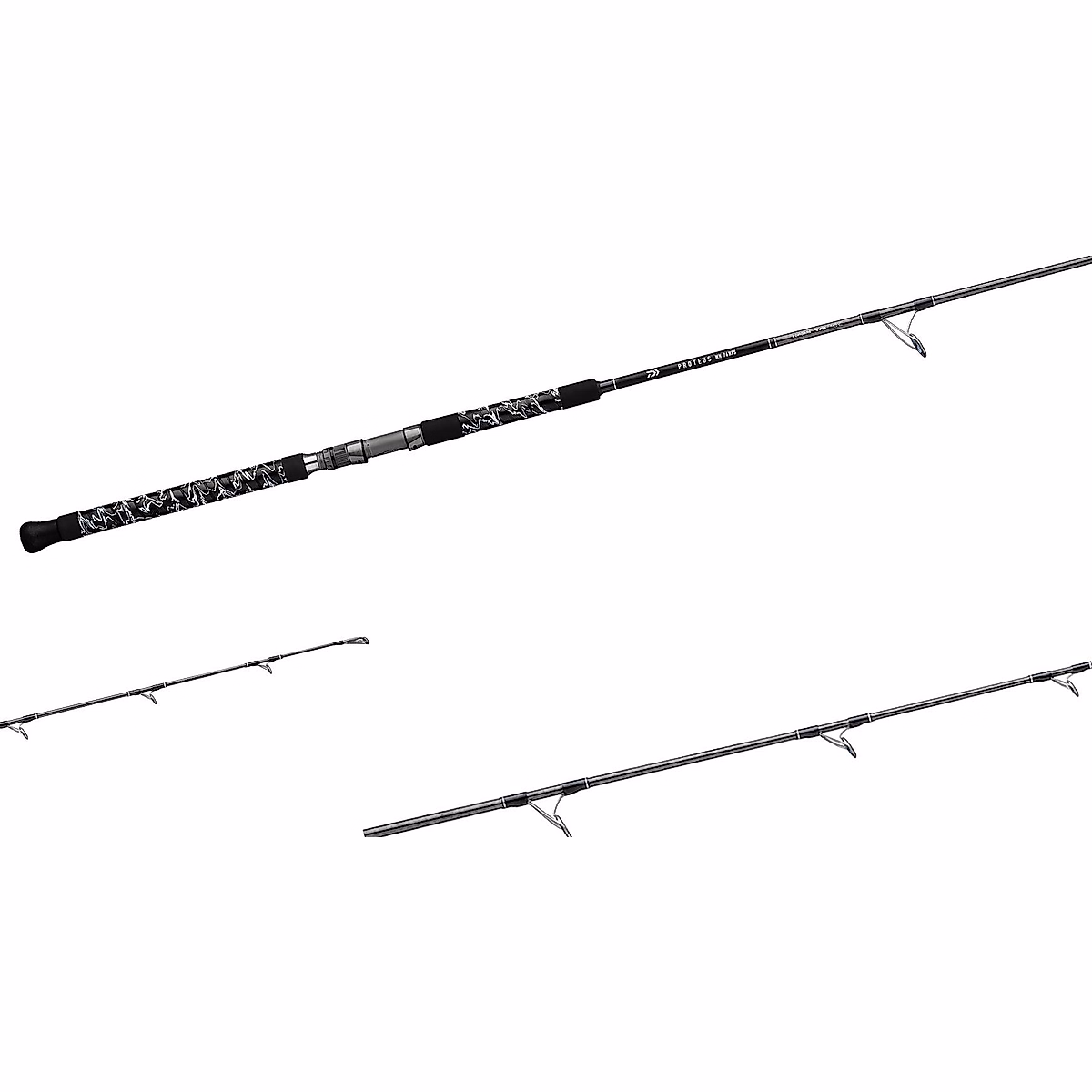 Daiwa PRWNC76MHFS Proteus Wn Rod Camo Wrap, Sections= 1, Line Wt.= 40-80 Braid, Multi, one Size