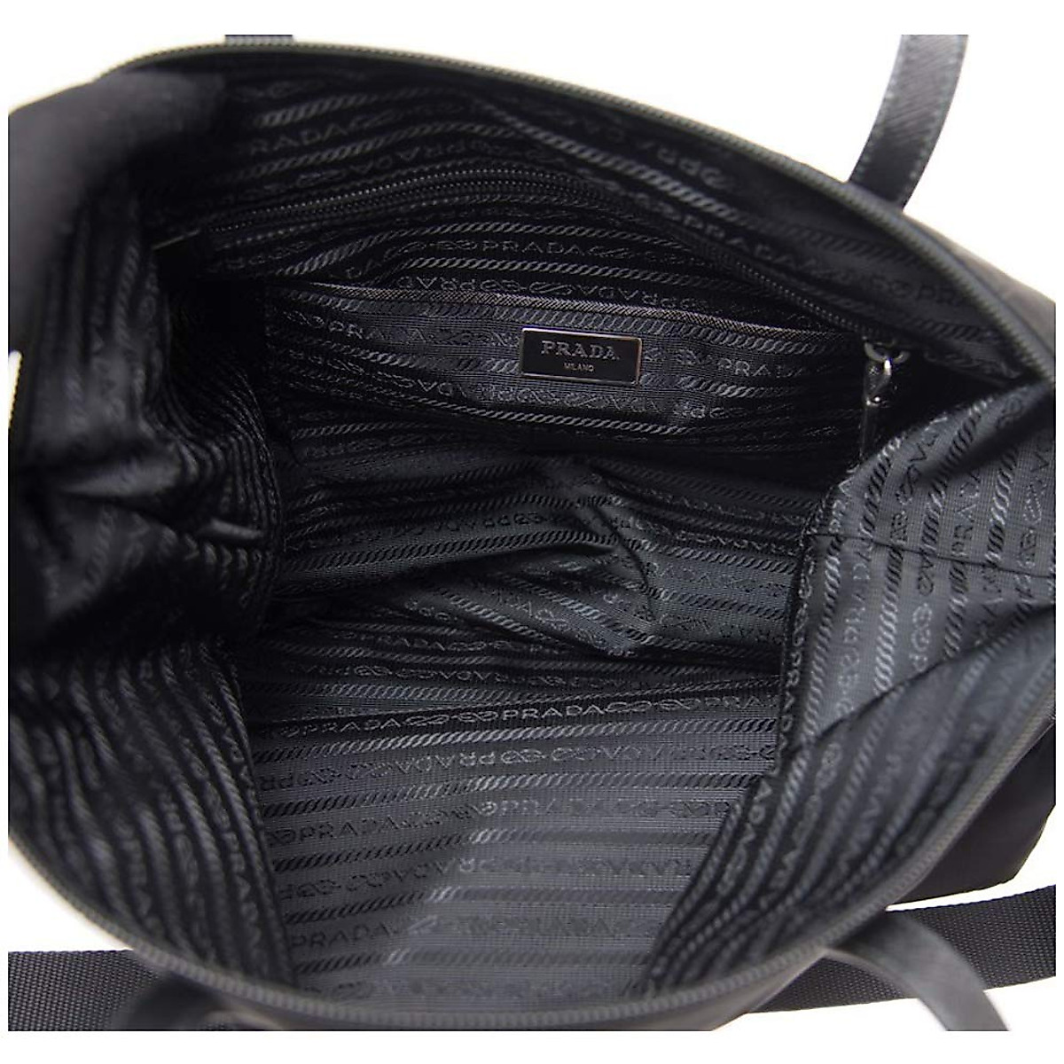 Prada Women's Black Nylon Shopping Tote 1BG189