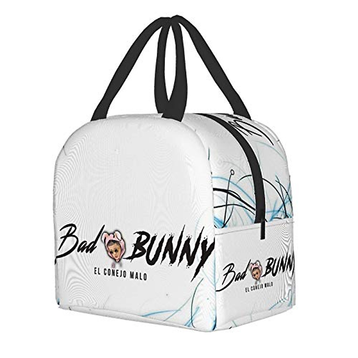 Bad Bu-nny Insulated Lunch Bags For Kids & Women Durable Reusable Leakproof Mens Lunch Box Lunch Tote Bag Cooler Bag Container Lunch Pail Bags For Work Picnic Sports Travel