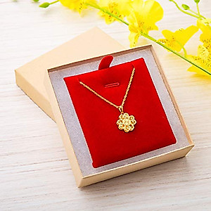 GEFTOL Jewelry Gift Boxes 40 Pack 3.5x3.5x1 Inch Cardboard Jewelry Boxes,Small Gift Boxes for Jewelry Earrings Necklaces Handmade Bangles Bracelets(Brown)