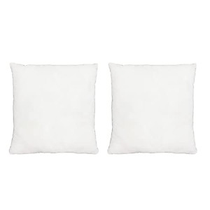 Hausattire Throw Pillow Insert 12x12 Inches - Set of 2, Premium White Pillows for Bed and Couch