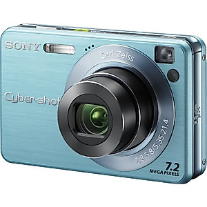 Sony Cybershot DSCW120/L 7.2MP Digital Camera with 4x Optical Zoom with Super Steady Shot (Blue)