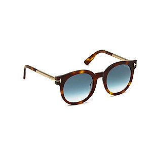 Tom Ford Sunglasses - FT0435 Janina 52P - Havana/Gradient Blue (51/22/140)