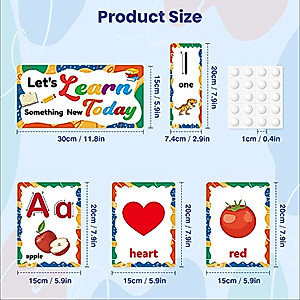 D-FantiX Magnetic Responsibility Chart and 58 Pieces Alphabet and Number Bulletin Board Set