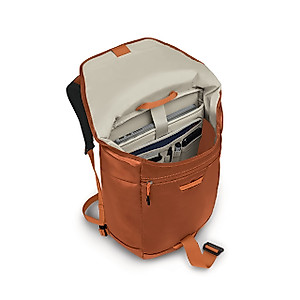 Osprey Transporter Unisex Flap Laptop Backpack, Black