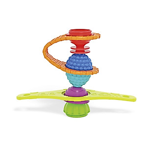 Lalaboom - Soft Links and Educational Beads - Learning Toy – Step by Step Shapes and Colors Construction Game for Children from 10 Months to 4 Years. Preschool Beads to Assemble - 10 Pieces - BL680