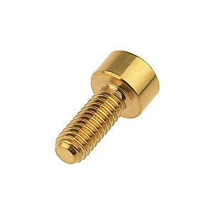 Wanyifa Titanium Cap Allen Socket Head Bolts M4 10 12 15mm Screw Pack of 4 (M4x10mm, Gold)