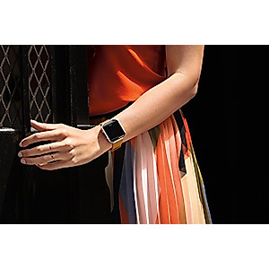 Fitbit Blaze Accessory Band, Leather, Camel, Large