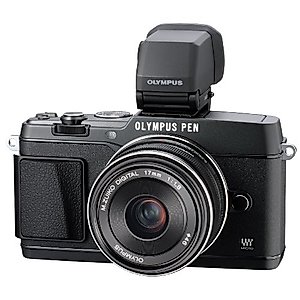 Olympus E-P5 16.1 MP Mirrorless Digital Camera with 3-Inch LCD and 17mm f/1.8 Lens (Black)