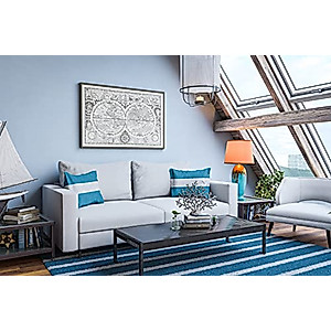 Kenroy Home 32366TEAL Tucson End Table Lamp, Teal Ceramic Glaze Large