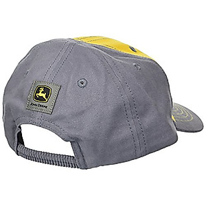 John Deere Boys' Toddler Baseball Cap, Grey/Yellow