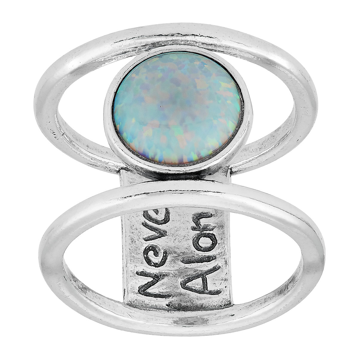 Silpada 'Never Alone' Opal Ring in Sterling Silver, Size 7, Size 7