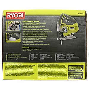 Ryobi JS481LG 4.8 Amp Corded Variable Speed T-Shank Orbital Jig Saw w/ Onboard LED Lighting System