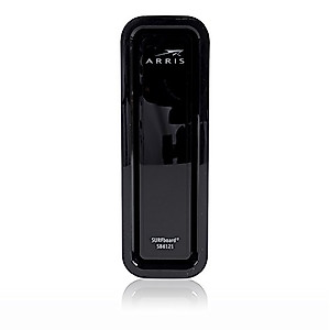 ARRIS SURFboard SB6121 4x4 DOCSIS 3.0 Cable Modem (Renewed)-Black