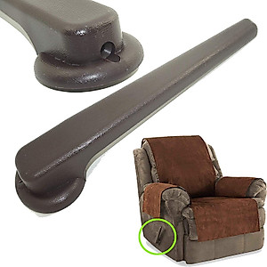 AUXPhome Universal Brown Plastic Sofa Chair Recliner Release Pull Handle Replacement Parts, 5/8" Lever Square Hole Foot Rest Release Right/Left Hand，fits More Brands Recliner Handle and Furniture