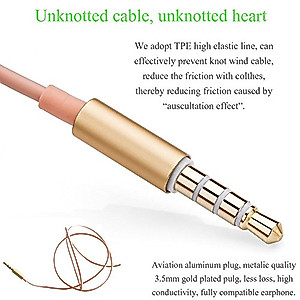 Elf Earbuds Headphones in-Ear Headphones Hands-Free Headset with Mic for iPhone/iPad Android/Computer Cosplay Headset