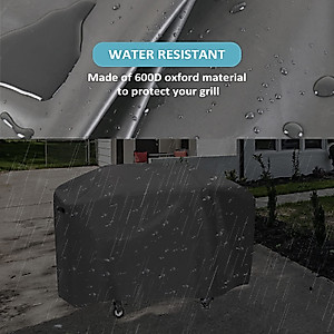 Fenghome Grill Cover for Blackstone Griddle 1883 28 inch, 5483 Outdoor Waterproof Flat Top Barbecue Covers, Fit Blackstone Model 1924 2147 2086 Griddle, 53 x 26 x 36 Inch