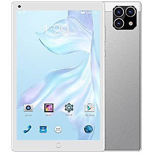 pstuiky 8-Inch IPS Display Screen Hd Tablet WiFi Bluetooth Android 5.1 System Voice Call Game Tablet, 4000mah Battery,1gb Ram+16gb ROM,4000mah,Support Double Card 2023 (White)