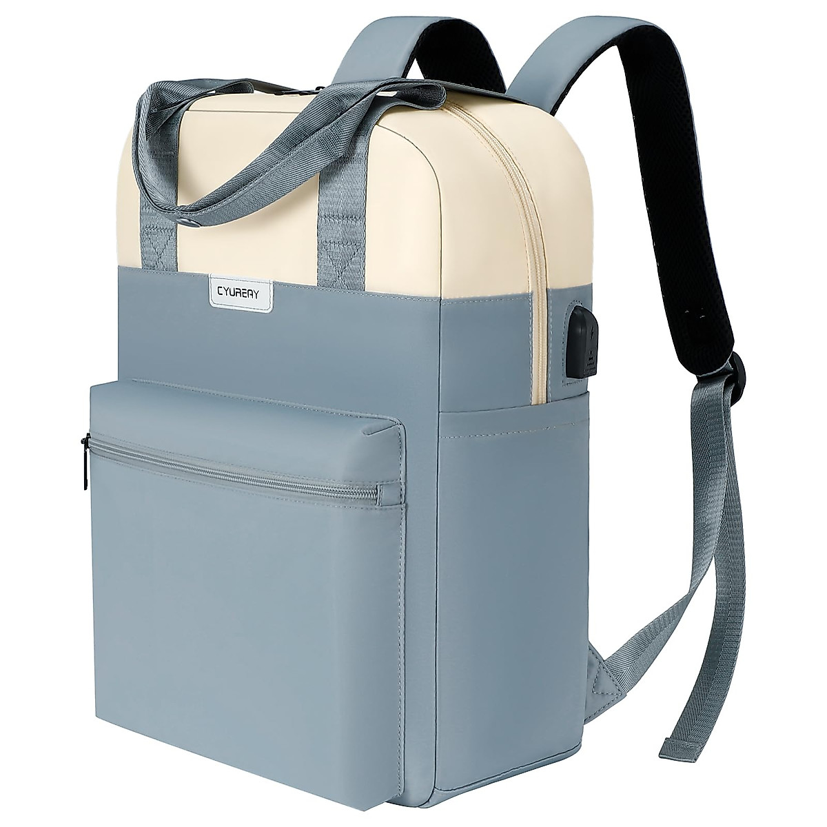 CYUREAY Laptop Fashion Backpack Nurse Spacious Book Bag For College Students Travel Backpack With USB Charger Port Doctor Work Fit Gift For Men&Women