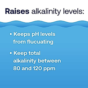 HTH Spa Care Alkalinity Up, Spa & Hot Tub Chemical Raises Alkalinity, Stabilizes pH Fluctuation, 1.25 lbs