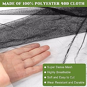 Unves Mosquito Netting, 39 x 10 Ft Mosquito Net for Patio Insect Bird Netting for Garden Protection, Garden Mesh Netting Protect Vegetables Fruits from Birds Bugs