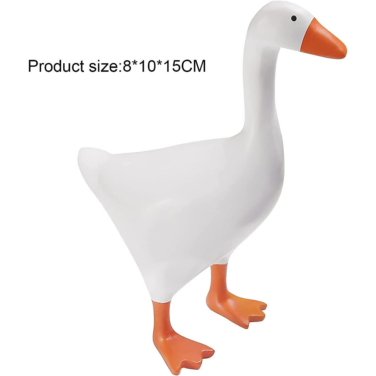 Magnetic Key Holder,Cute Goose Resin Statue Home Decor,Animal Figurines Keys Holder, for Keys,Glasses, Bells,Kawaii Room Table Desk Decor Sculpture Funny Bedroom Decor Housewarming Gift (Orange)