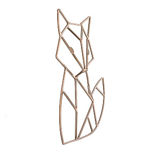 NoJo Fox Shaped Wire Nursery Wall Décor, Copper Finish