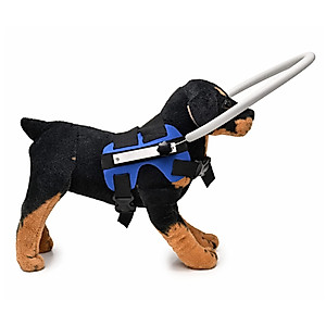 GabeFish Ring Harness for Blind Dog, Lightweight Blind Ring for Pets, Blind Dog Bumper, Bump Guard for Blind Dogs Blue Medium