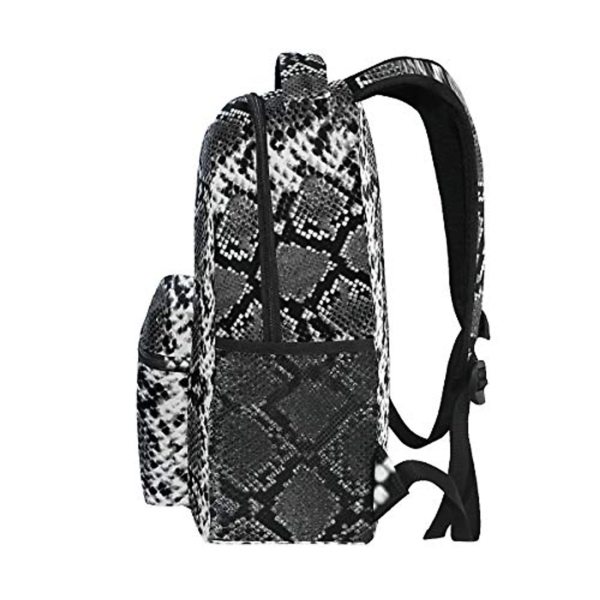 Backpack Travel Snakeskin pattern School Bookbags Shoulder Laptop Daypack College Bag for Womens Mens Boys Girls