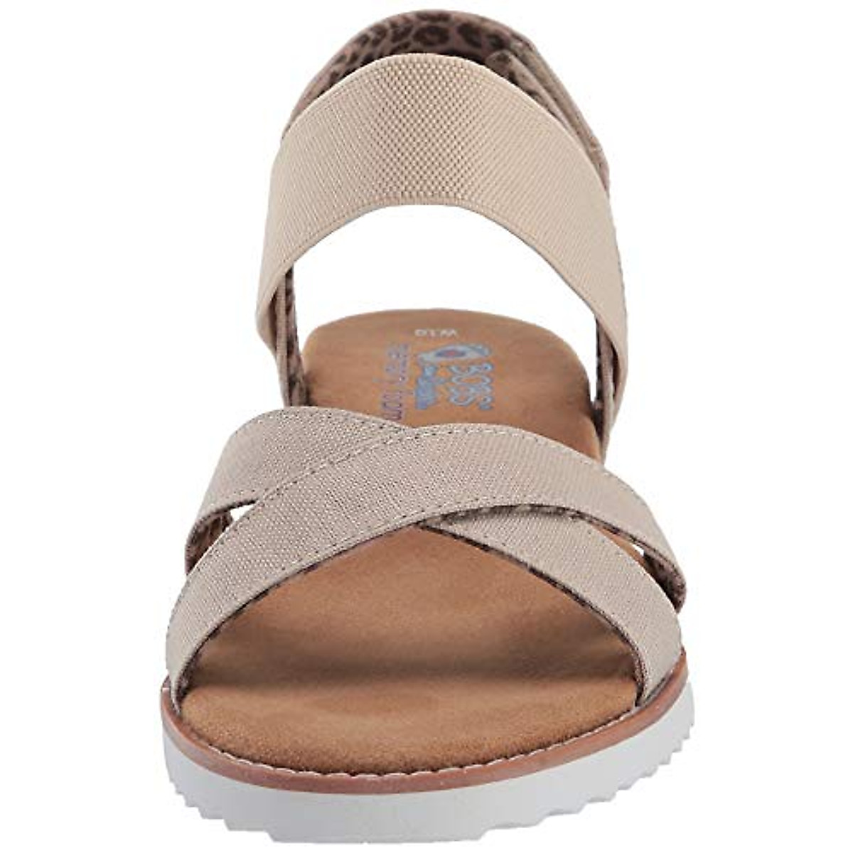 Skechers womens Desert Kiss - Secret Picnic Flat Sandal, Natural, 8 US