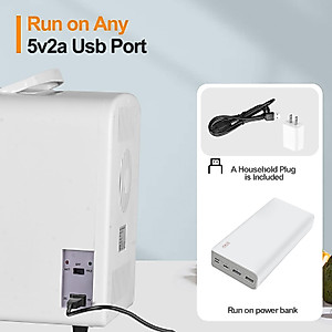 COYCYQI Mini Fridge for Skincare, 4L/6 Can Small Personal Beauty Cooler and Warmer, Portable USB Refrigerator for Bedroom, Makeup, Beverage, Home, Ravel (Pearl White)