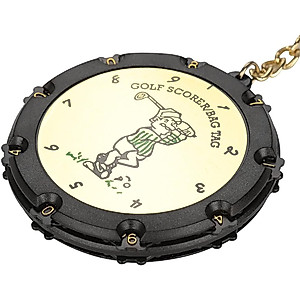 Golf Score Counter 18 Holes Tally Counter Hand Held Clicker Digit Counter Golf Numbers Clicker with Clip Keychain for Golf Accessory