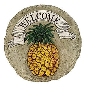 Spoontiques - Garden Décor - Pineapple Stepping Stone - Decorative Stone for Garden