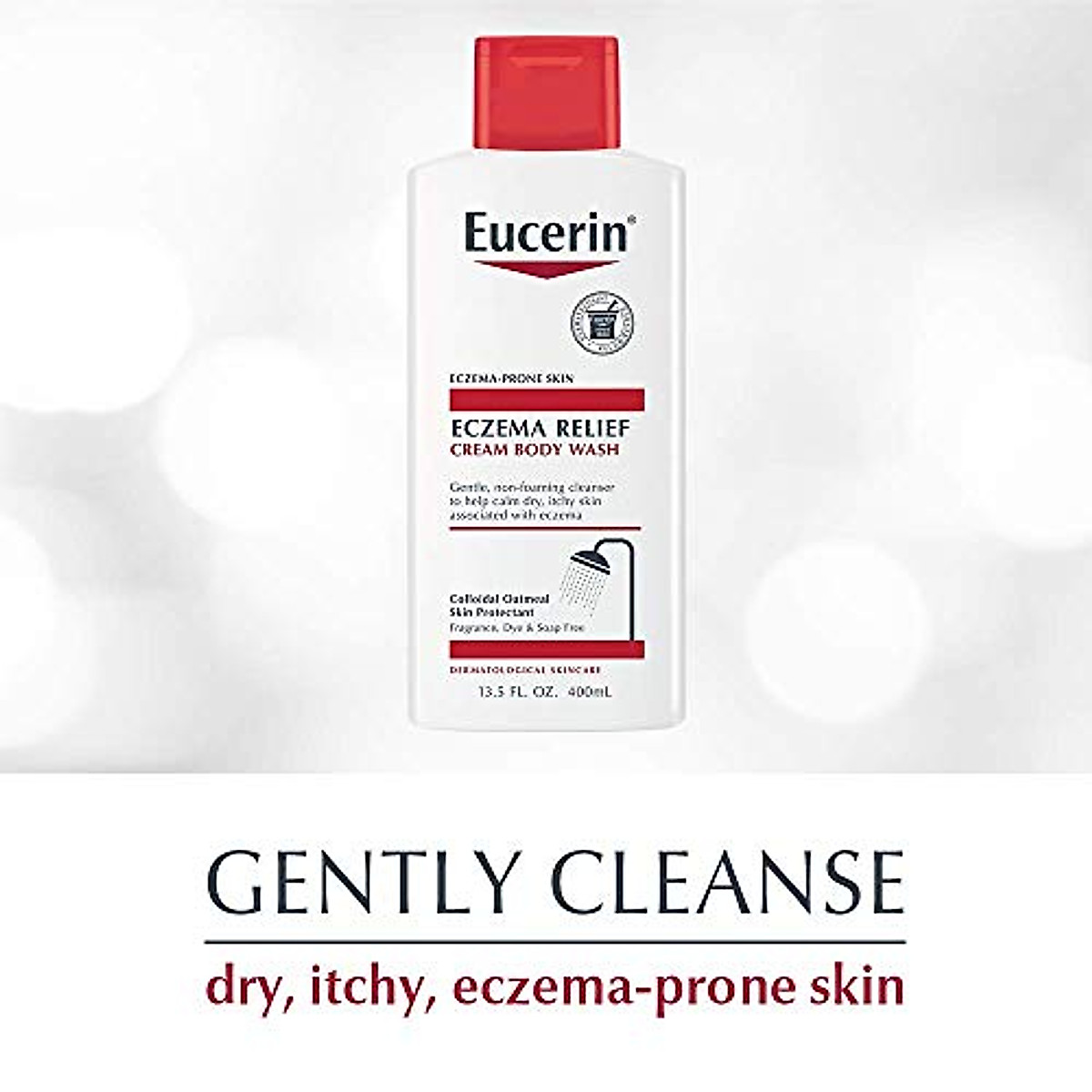 Eucerin Eczema Relief Cream & Body Wash, Eczema Body Wash, Cream Body Wash, 13.5 Fl Oz Bottle