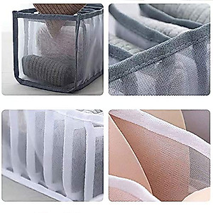 La Ka King Underwear Drawer Organizer Three-Piece Suit Bedroom Closet Bra Sock Bathroom Drawer Organizers Clothes Dresser Organization Small and Storage Drawers(White)