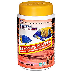 Ocean Nutrition Brine Shrimp Plus Flakes 5.5-Ounces (154 Grams) Jar