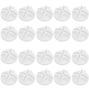 20 Pcs Wire Grid Cube Plastic Connectors for Modular Closet Storage Organizer and Wire Grid Cube Storage Shelving - White
