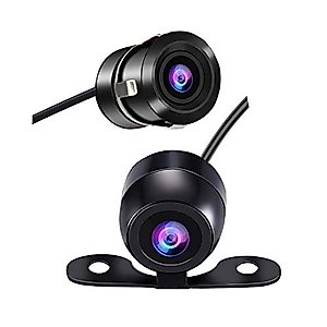 Backup Camera for Car Casoda Wide View Angle 2-in-1 Universal Car Front Side Rear View Camera,2 Installation Options Removable Guildlines,Mirror Non-Mirror Image,12V Only