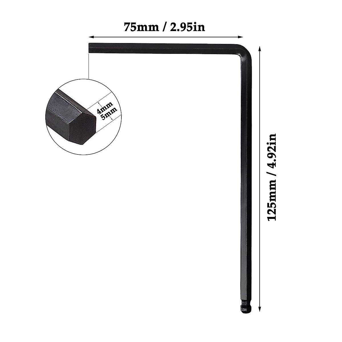 Frautron 11pcs Guitar Allen Wrench Set, Includes 1.5mm, 2mm, 2.5mm, 3mm, 4mm, 5mm, 1/20in, 1/8in, 3/16in, for Most Guitar & Bass Neck Truss Rod Bridge Nut Locking Screw Adjustment