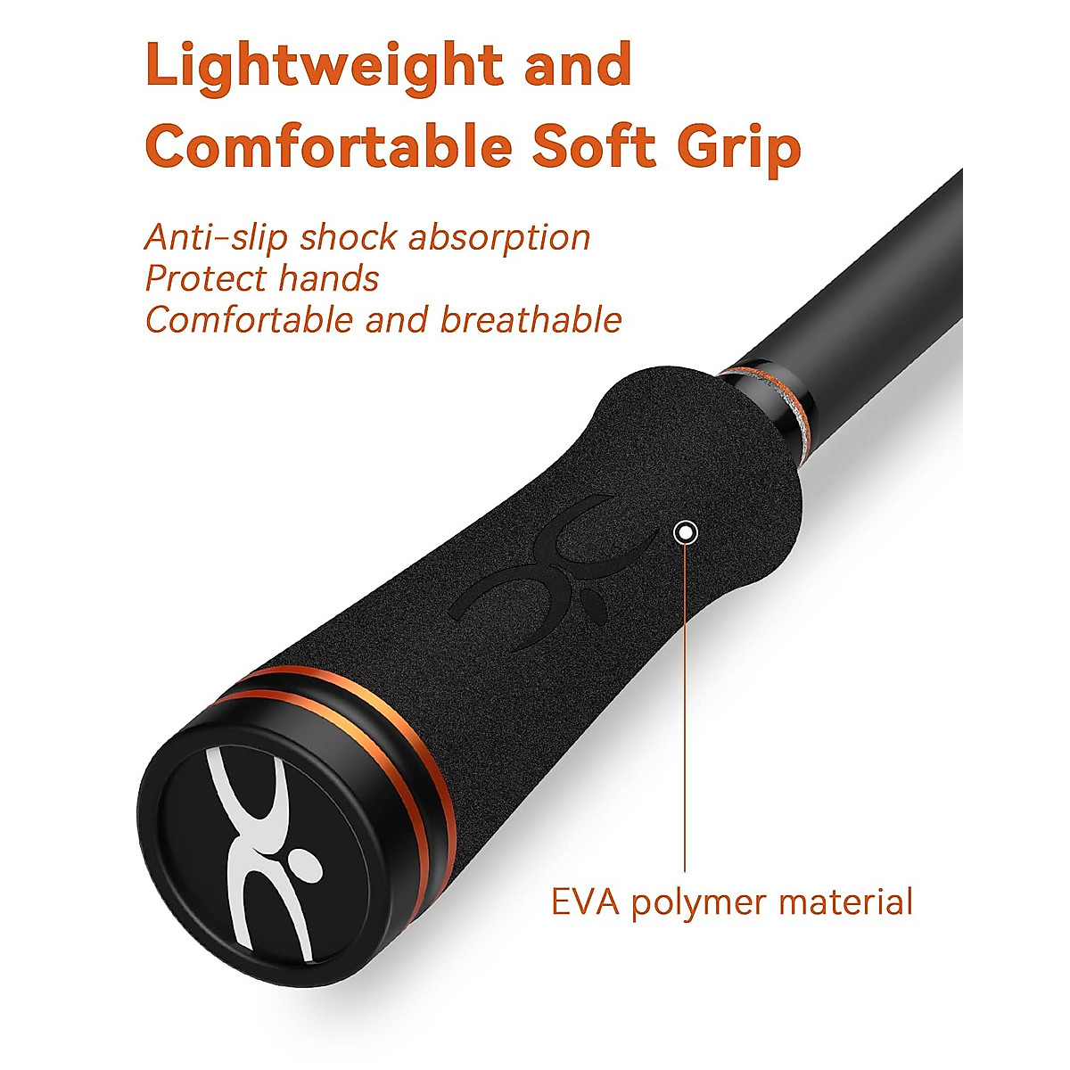 Cadence Primo Baitcasting Rod - Strong & Sensitive Fishing Rod, 40 Ton Carbon Fiber Ultralight Casting Rod with Fuji Reel Seat, Stainless Steel Guides with SiC Inserts, Fishing Pole (Primo-701B-MF)