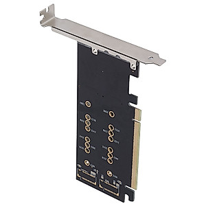 Nvme Pcie Card, Pcie Nvme Adapter NVME Two‑Plate Design 3.0 X16 Great Workmanship Environmentally Durable for Computer for Desktop for Replacement for PC