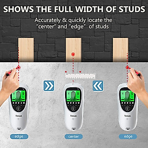 Stud Finder Wall Scanner - 6 in 1 Electronic Magnetic Stud Sensor Joist Drywall Wall Detector Beam Depth Finder Magnet Center Finding with LCD Display for Wood AC Wire Metal Studs Detection