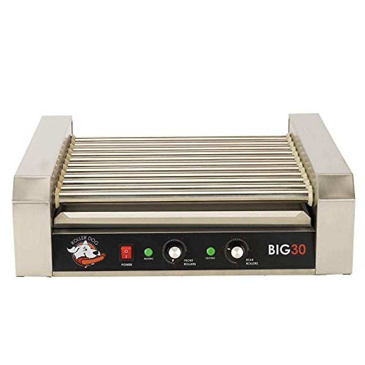 Roller Dog RDB30SS hot Dog Cooker, 23" L x 18 3/4" W x 8" H, Stainless Steel