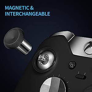 Elite Controller Thumbsticks Replacement – 6 in 1 Original Swap Magnetic Analog Thumb Sticks Set Joystick Parts Repair Accessories Kit for Xbox One Elite Controller Series 1 (Model 1698)
