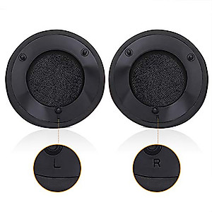 Jecobb Thresher 7.1 Earpads, Replacement Memory Foam Ear Cushion Kit Pad Cover with Protein Leather & Memory Foam for Razer Thresher 7.1 Headphone ONLY (Black)