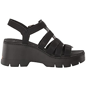 Dr. Scholl's Shoes Women's Check It Out Wedge Sandal, Black, 10