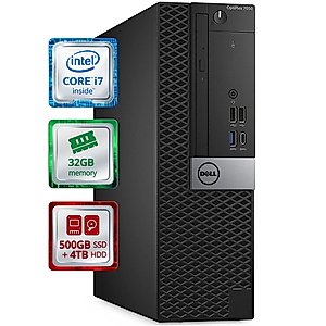 Dell Tower Personal Computer, Intel CPU, 32GB RAM, No Operating System